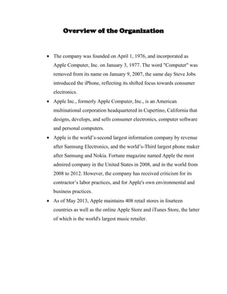 Apple inc. | DOCX