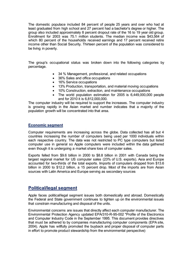 Apple inc. Strategic Case Analysis | DOCX | Operating Systems ...