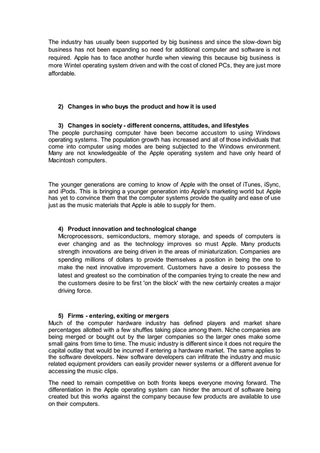 Apple inc. Strategic Case Analysis | DOCX | Operating Systems ...