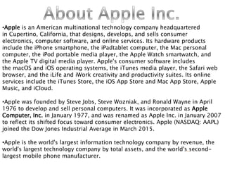 Apple inc. | PPT