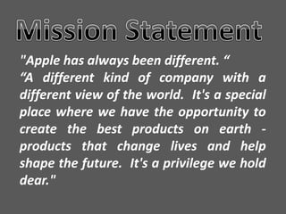 Management Presentation on Apple Incorporation and SWOT Analysis | PPTX