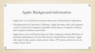 Apple inc.presentation | PPT