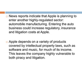 Apple Inc. Pestel Analysis Presentation | PPTX