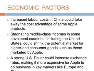 Apple Inc. Pestel Analysis Presentation | PPTX