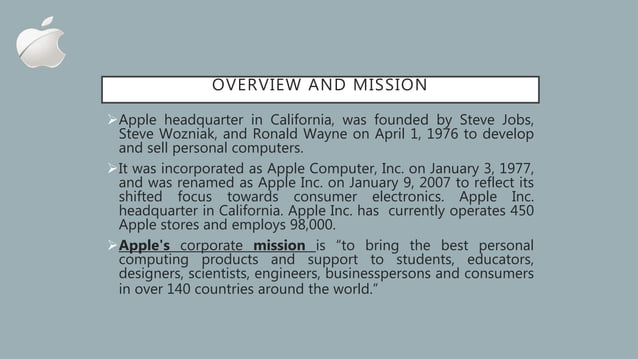 Apple Inc. | PPTX | Smartphones | Consumer Electronics