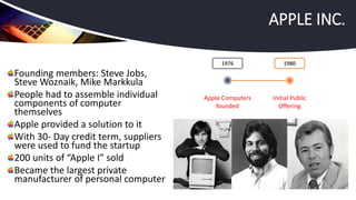 Apple INC.: Managing a Global Supply Chain | PPTX