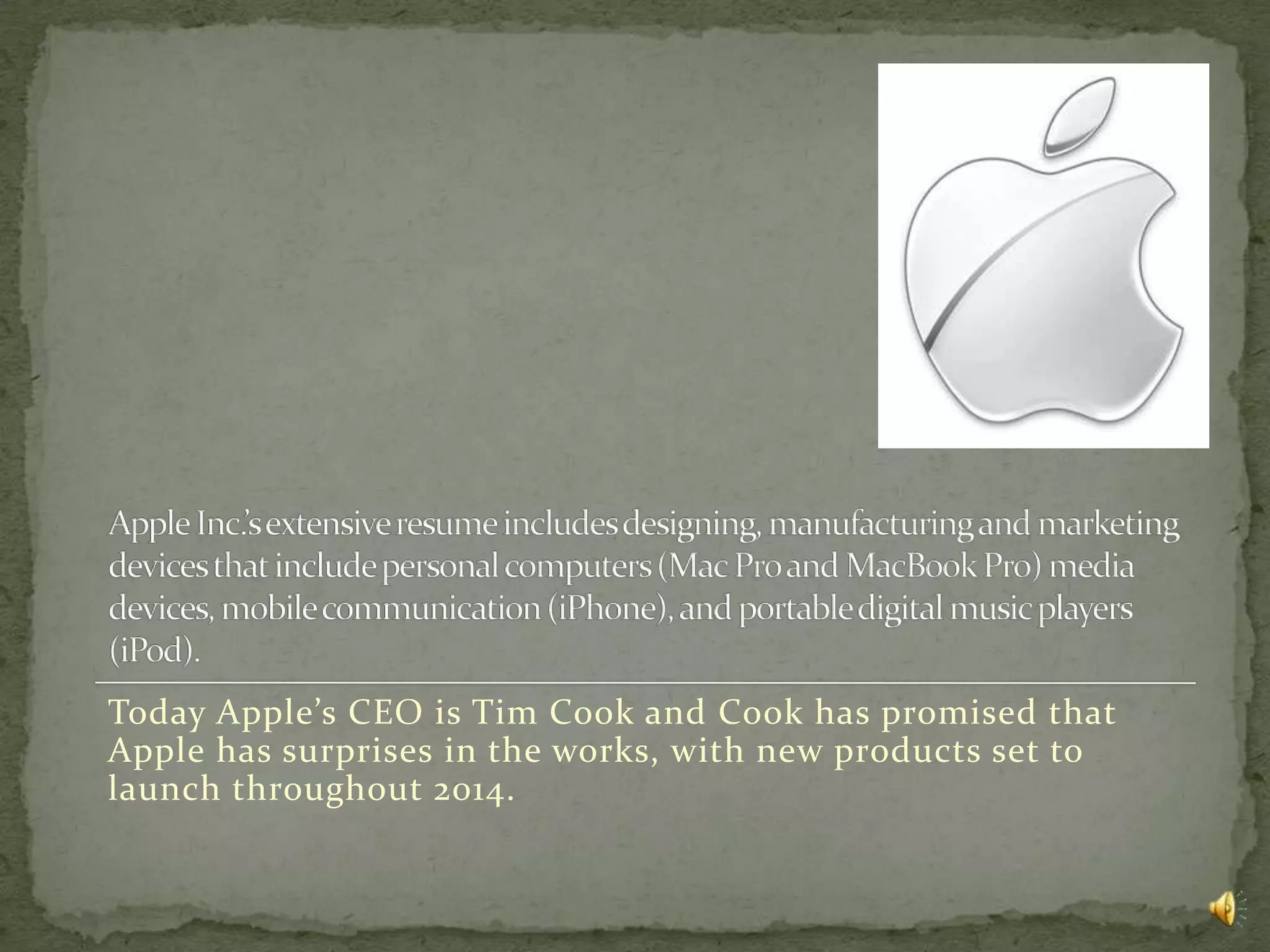 Apple inc powerpoint | PPTX | Technology & Computing