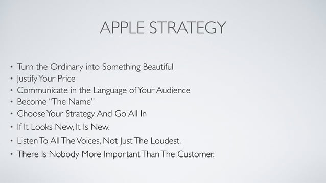 Apple INC Presentation