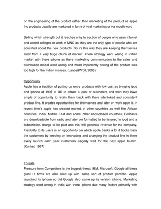 Apple Inc. Strategic Management | PDF