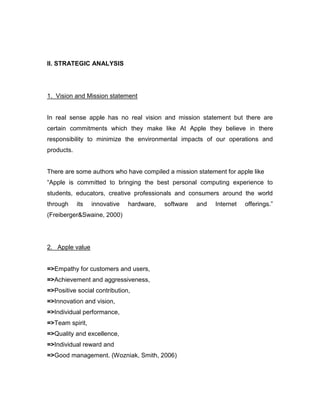 Apple Inc. Strategic Management | PDF