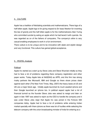 Apple Inc. Strategic Management | PDF