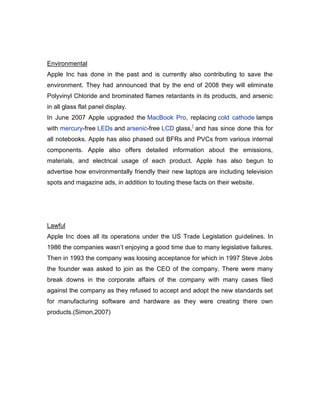 Apple Inc. Strategic Management | PDF