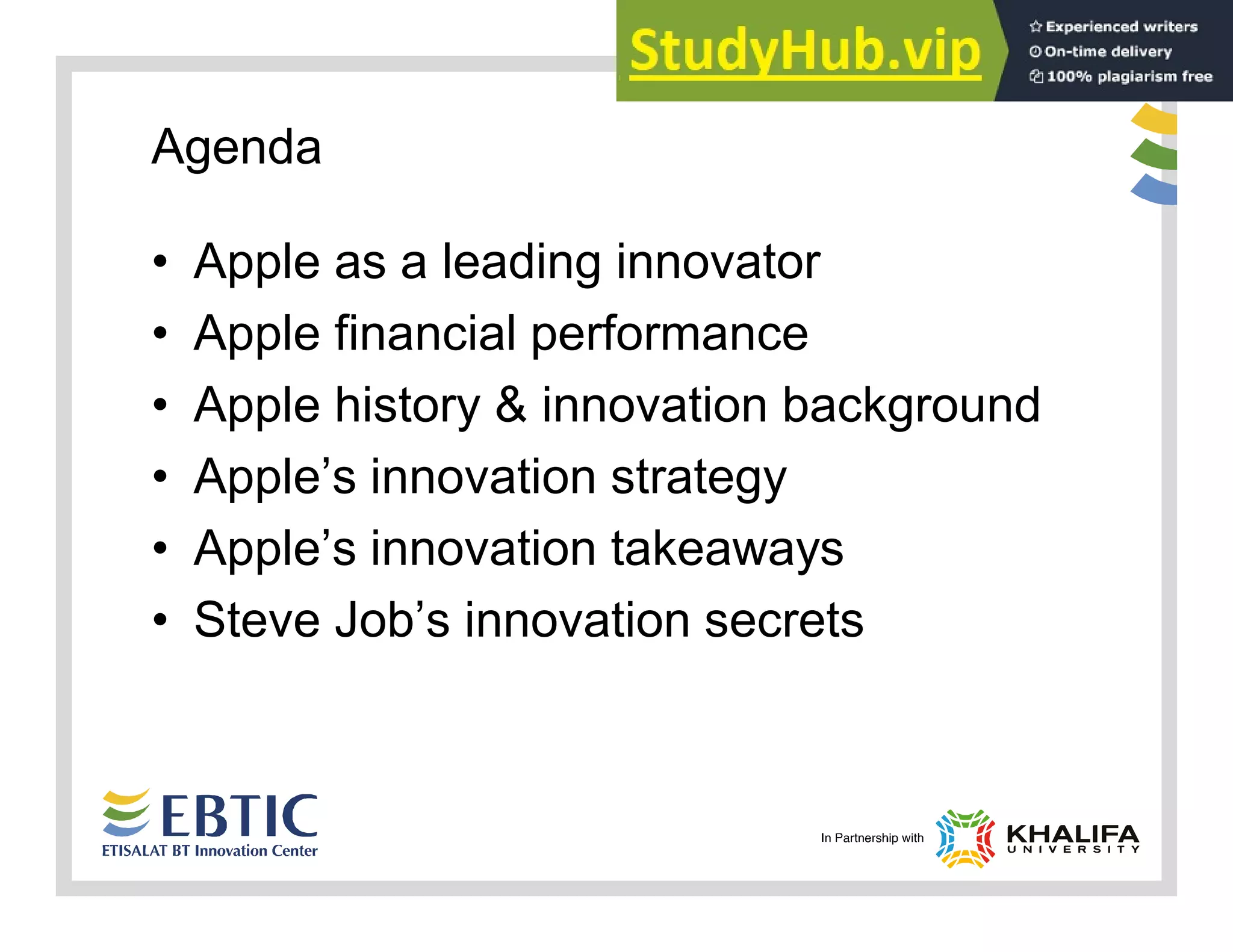 Apple Innovation A Case Study | PDF