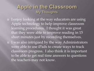 Apple in the class | PPT