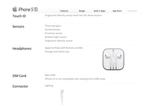 Inside Apple iPhone 2013 - iPhone 5s & iPhone 5c | PPT