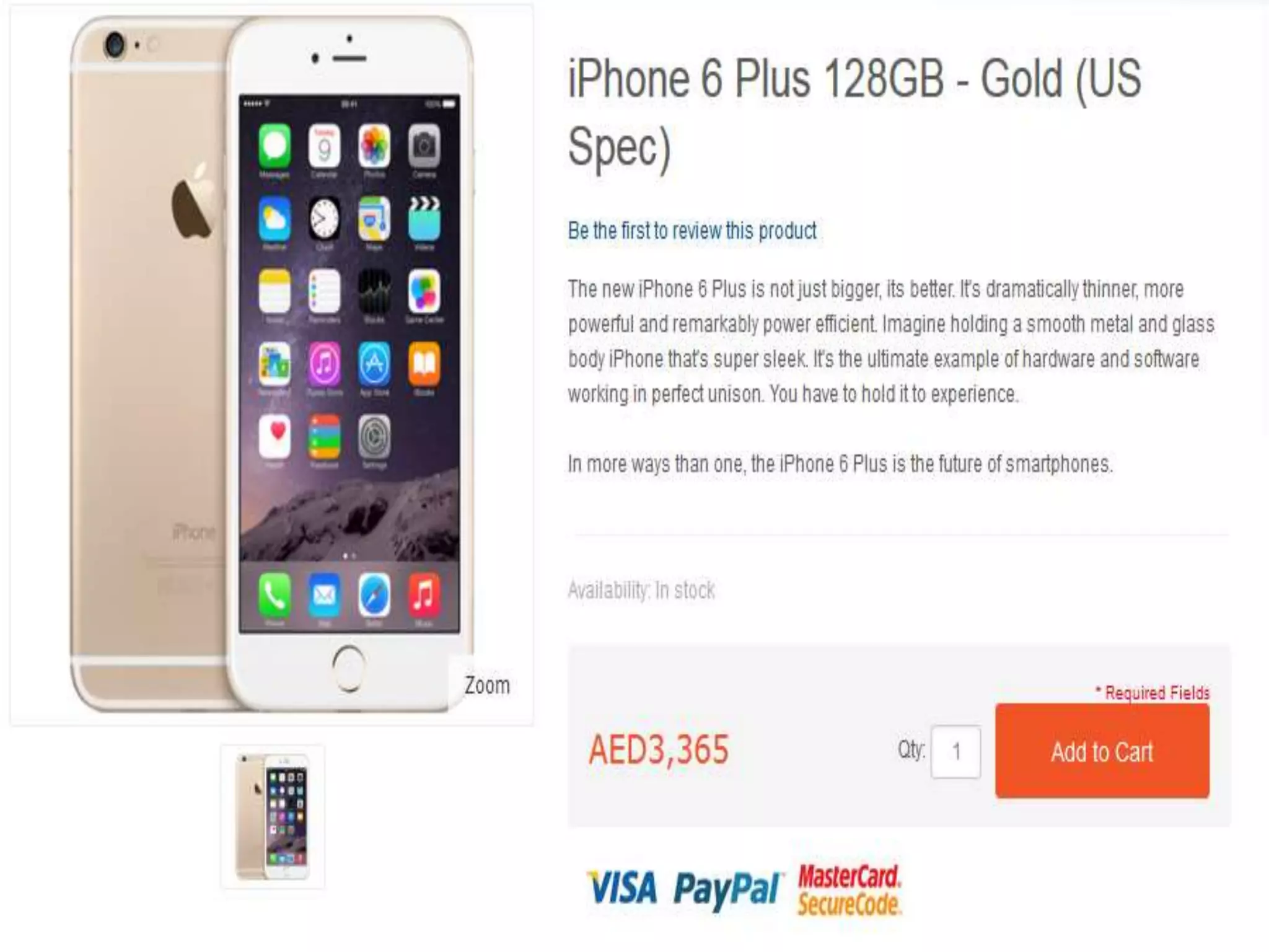 Apple Iphone 6 Plus Specifications | PPTX