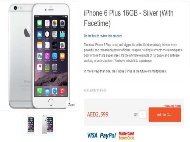 Apple Iphone 6 Plus Specifications | PPT