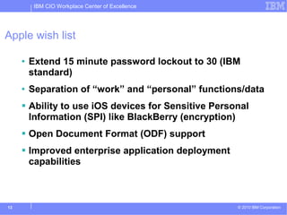 Apple iPhone and iPad at IBM | PDF