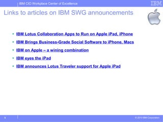 Apple iPhone and iPad at IBM | PDF