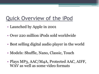 Brand Equity Model for the Apple iPod | PPTX