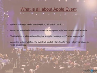 Apple Launch Event- Let's loop you in! | PPTX