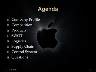 Apple logistics | PPT
