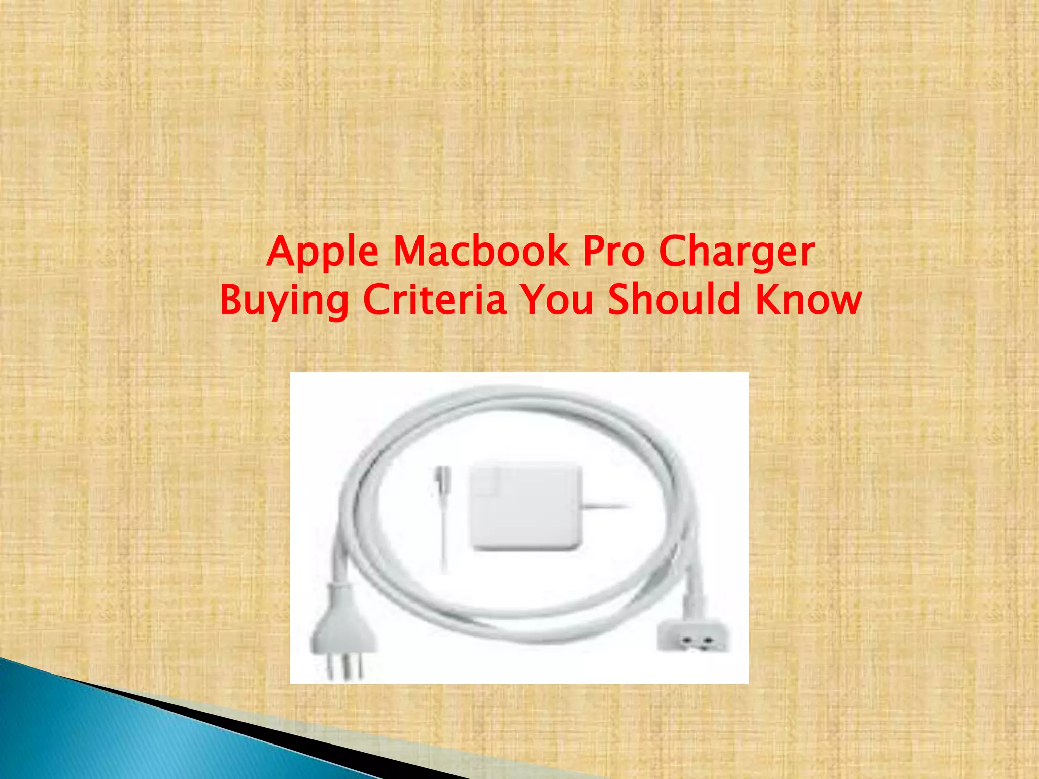 Apple Macbook Pro Charger May Damage Your Laptop If... | PPTX