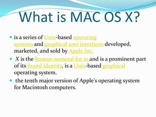 Apple mac os | PPTX