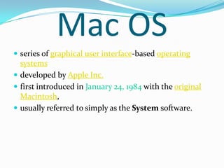 Apple mac os | PPTX
