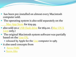 Apple mac os | PPTX