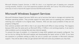 Microsoft Windows Support Services in USA | PPT