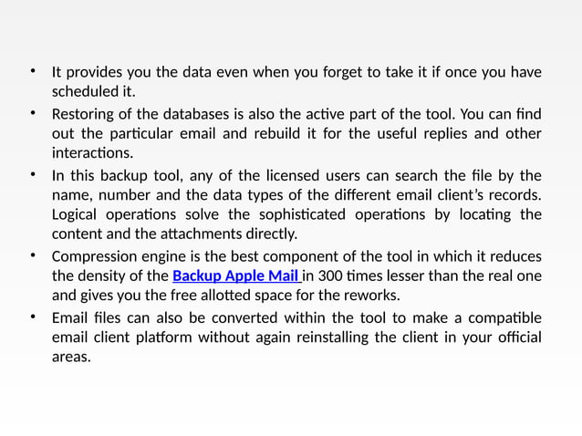 Use the strict locks for your Apple Mail Backups | PPT