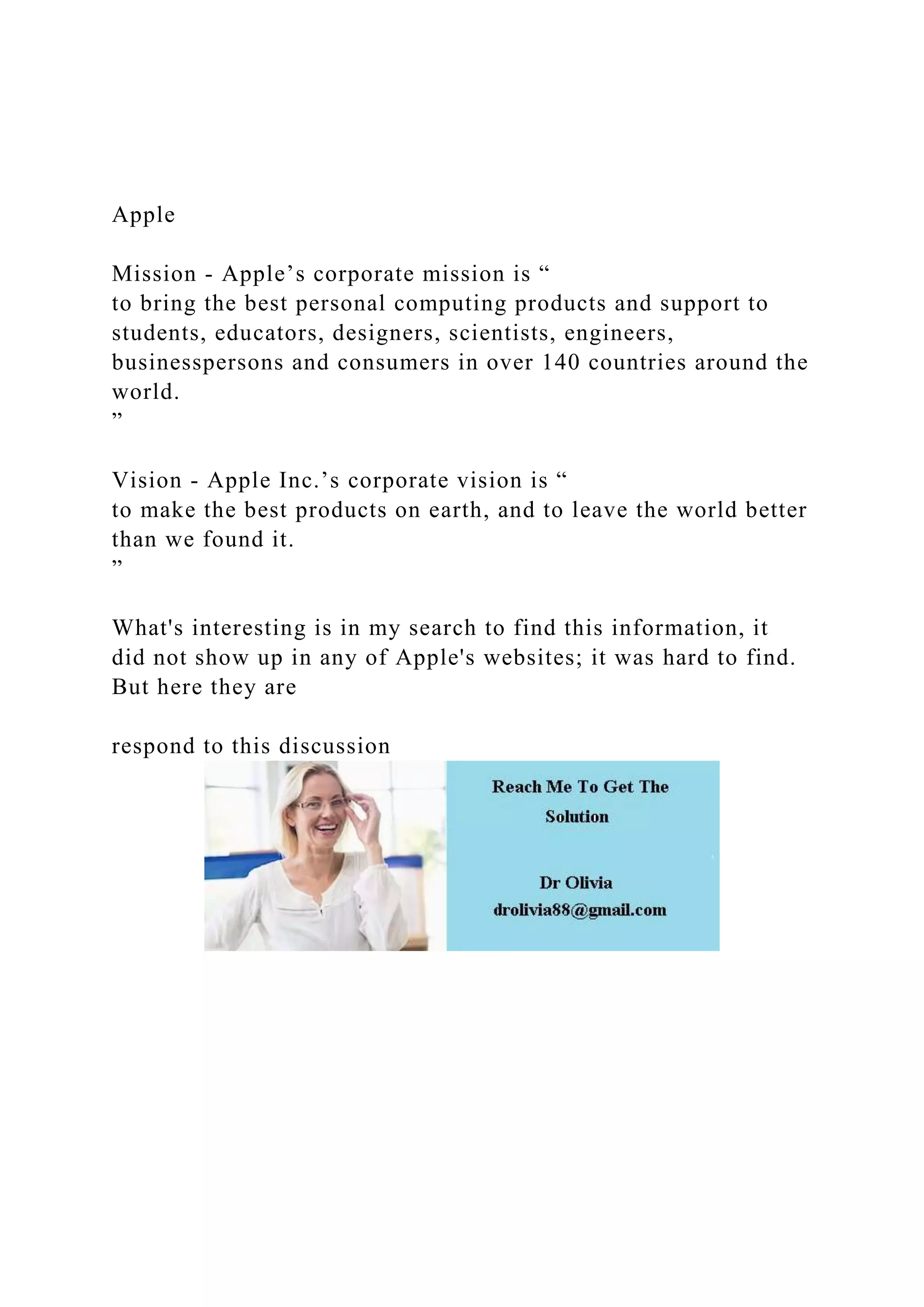 AppleMission - Apple’s corporate mission is to bring the .docx