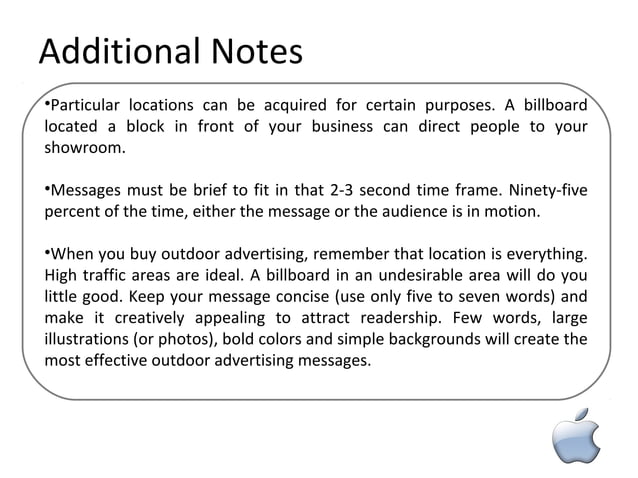 Apple ooh placement | PPT