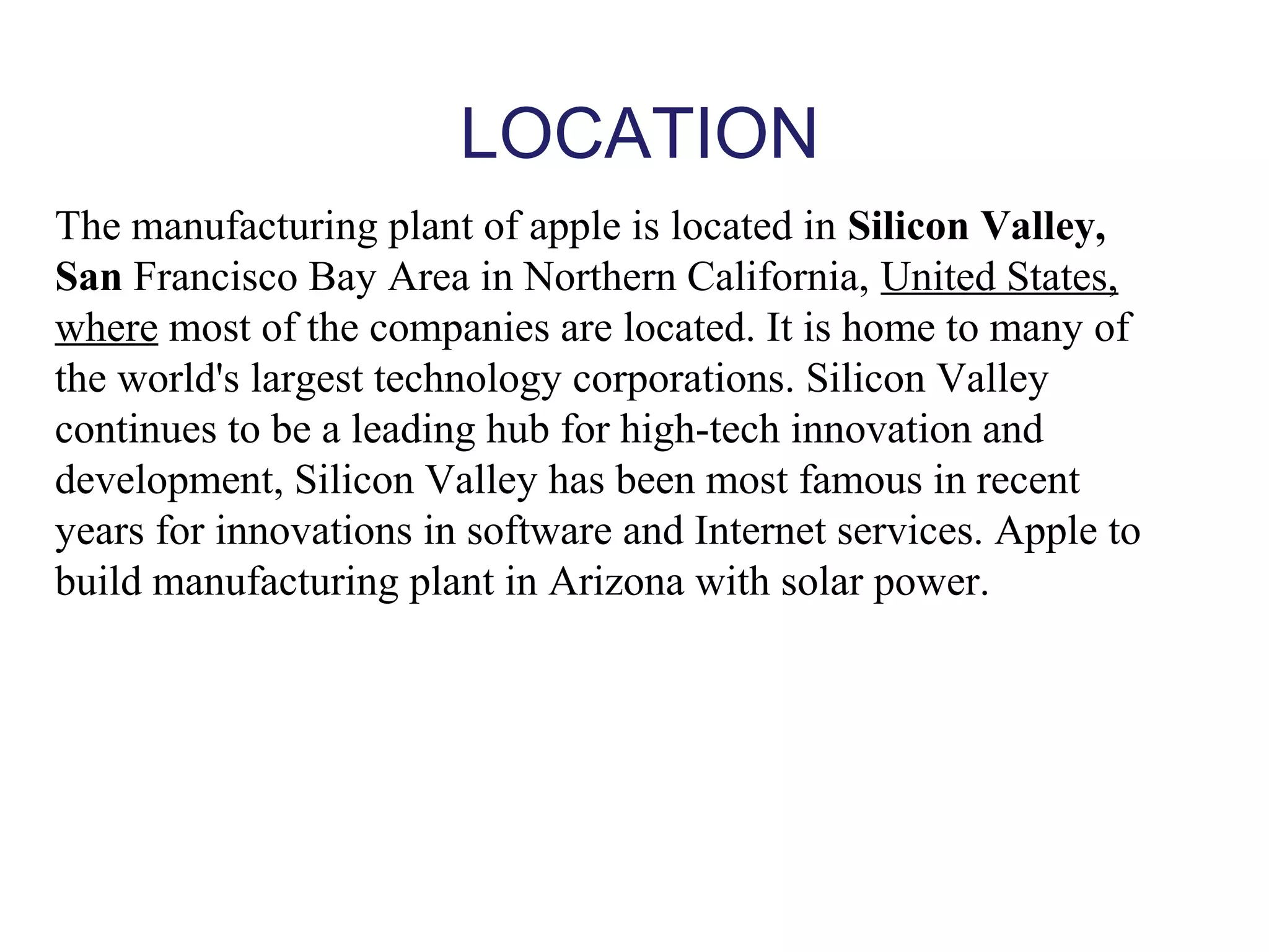 Apple operations management | PPT
