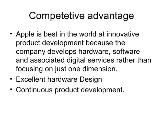Apple operations management | PPT | Technology Industry | Industries