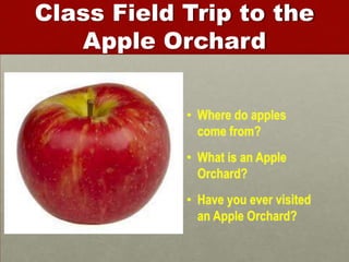 Apple orchard | PPTX