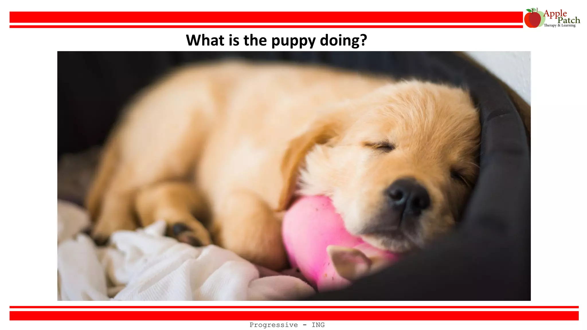 Shining the Light on Speech & Language: Progressive Verbs -ING | PPT