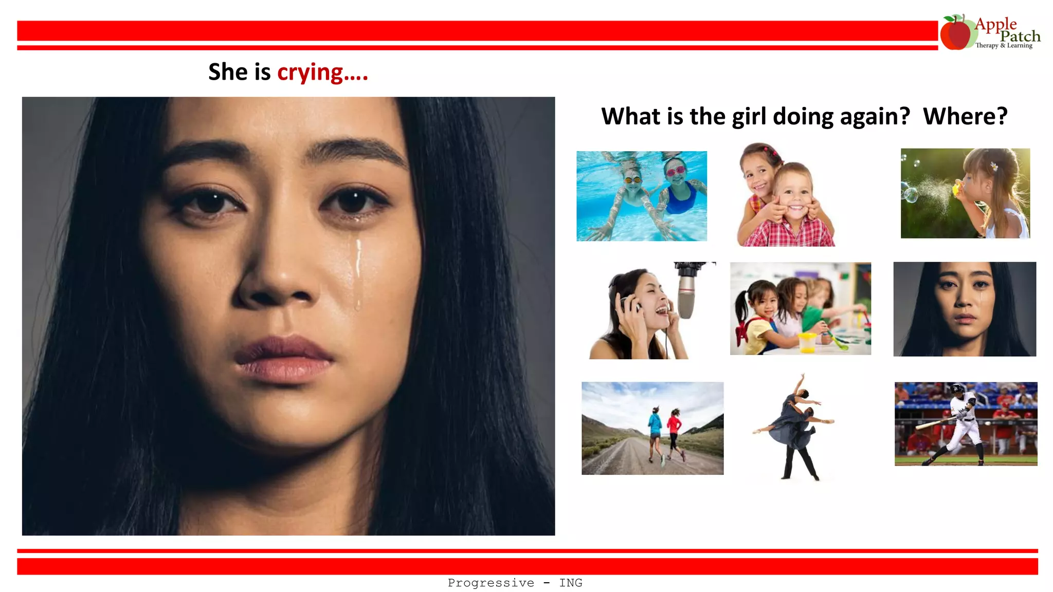 Shining the Light on Speech & Language: Progressive Verbs -ING | PPT