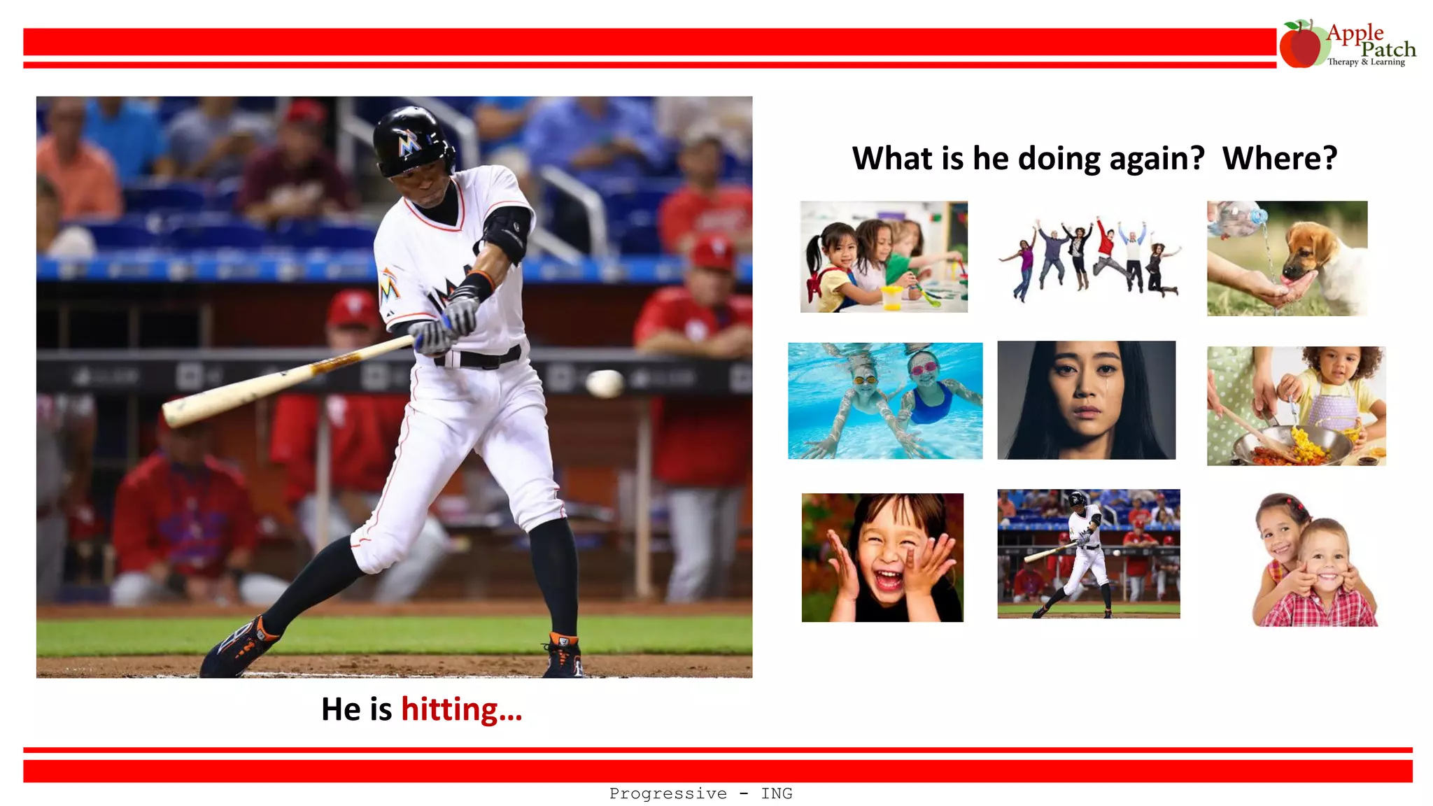 Shining the Light on Speech & Language: Progressive Verbs -ING | PPT