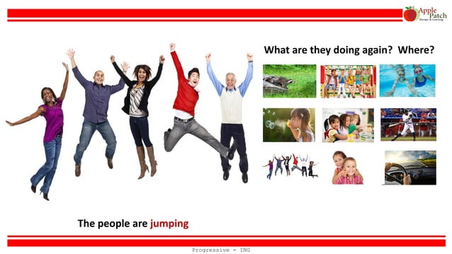 Shining the Light on Speech & Language: Progressive Verbs -ING | PPT