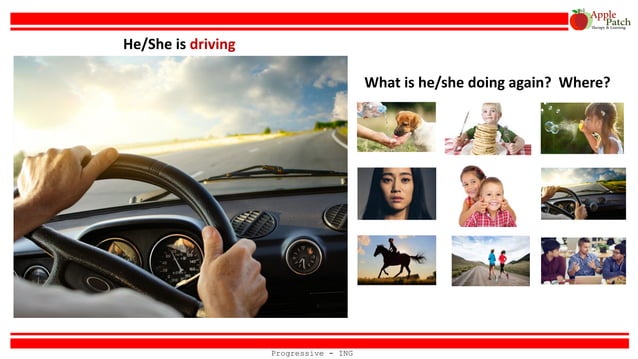 Shining the Light on Speech & Language: Progressive Verbs -ING | PPT