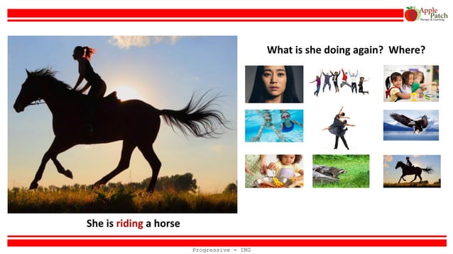 Shining the Light on Speech & Language: Progressive Verbs -ING | PPT