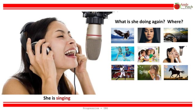 Shining the Light on Speech & Language: Progressive Verbs -ING | PPT