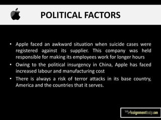 Apple PESTLE Analysis and Case Study | PPTX