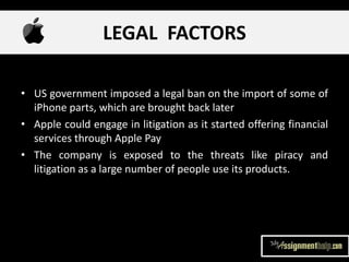 Apple PESTLE Analysis and Case Study | PPTX