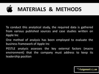 Apple PESTLE Analysis and Case Study | PPTX