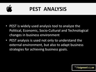 Apple PESTLE Analysis and Case Study | PPTX