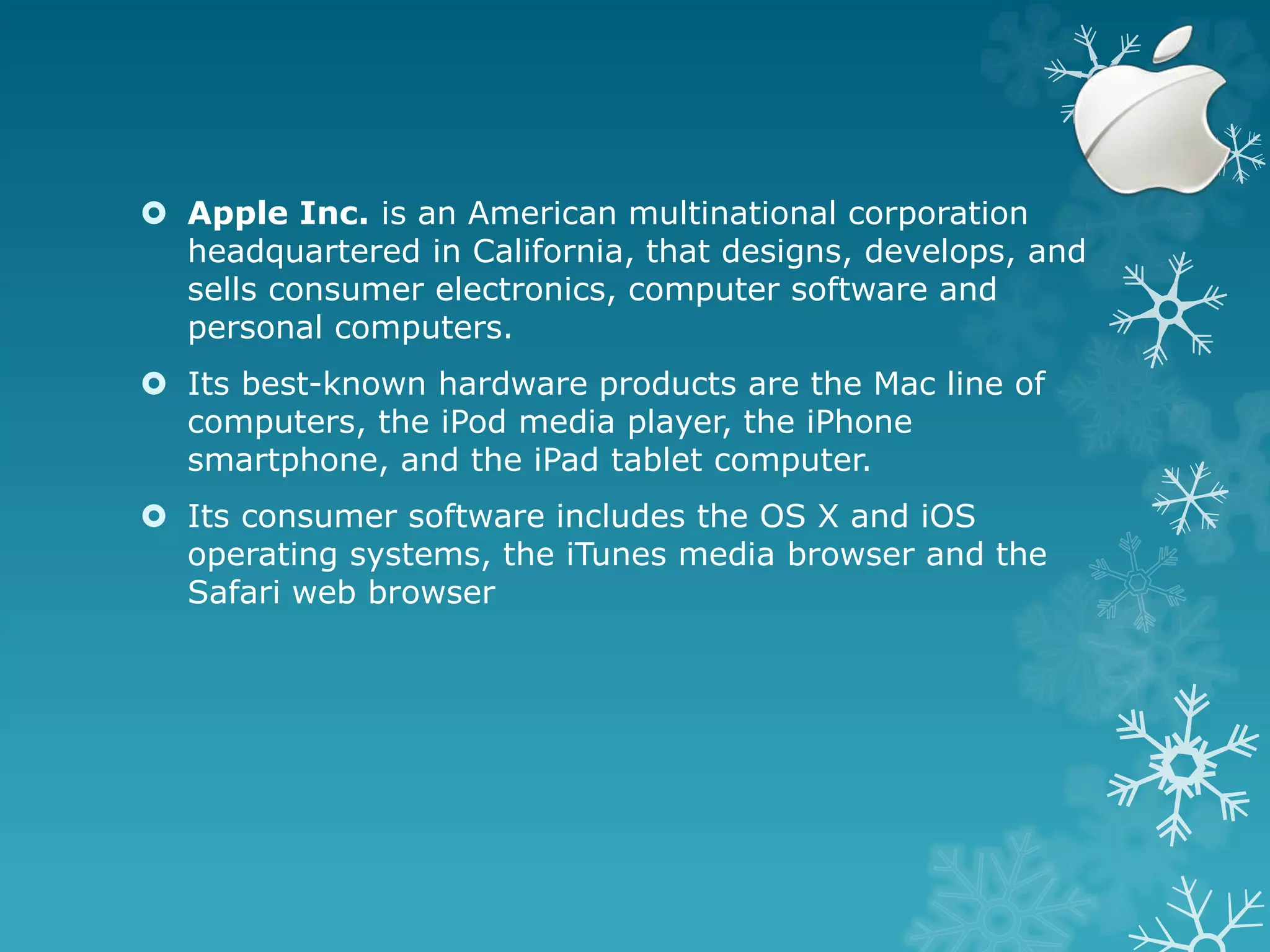 Apple company | PPTX