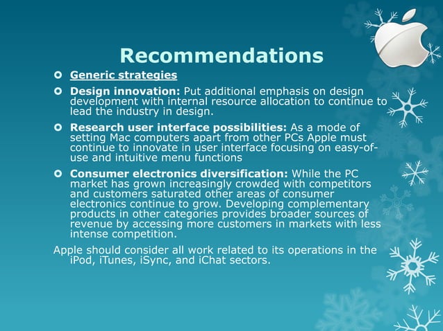 Apple company | PPTX | Consumer Electronics | Technology & Computing